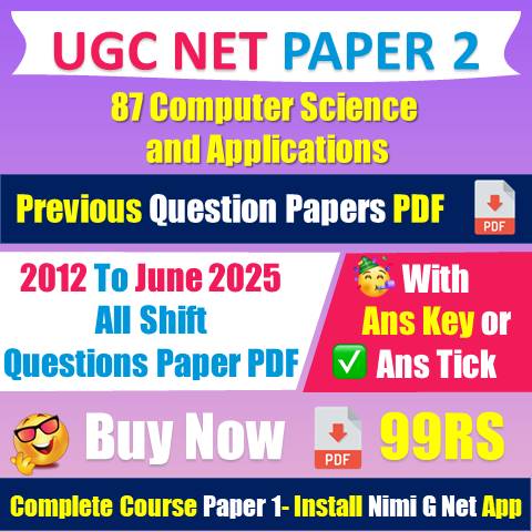 [All Year PDF] Ugc Net Computer Science And Applications Question Paper ...